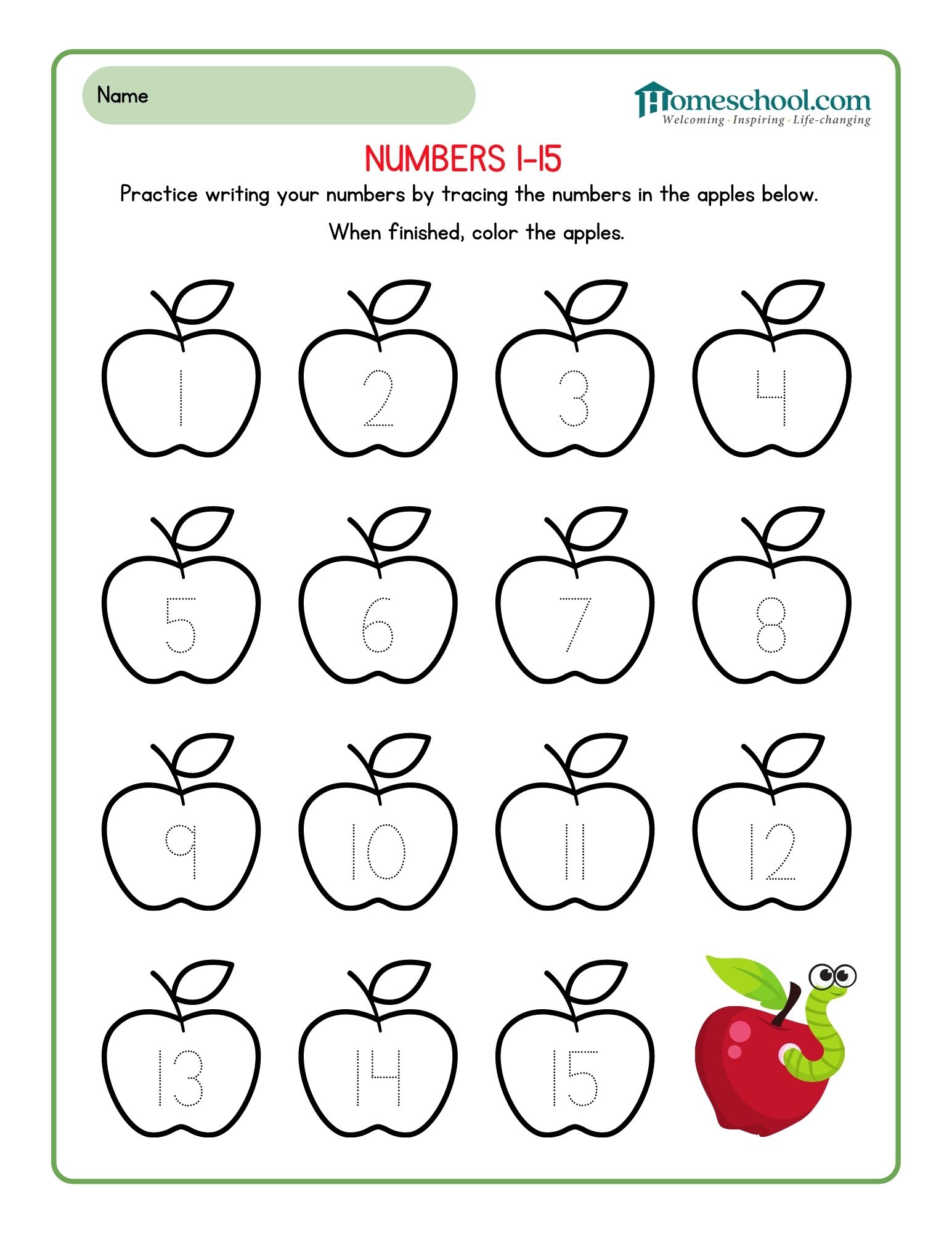 Free Homeschool Printables for September | Homeschool .com