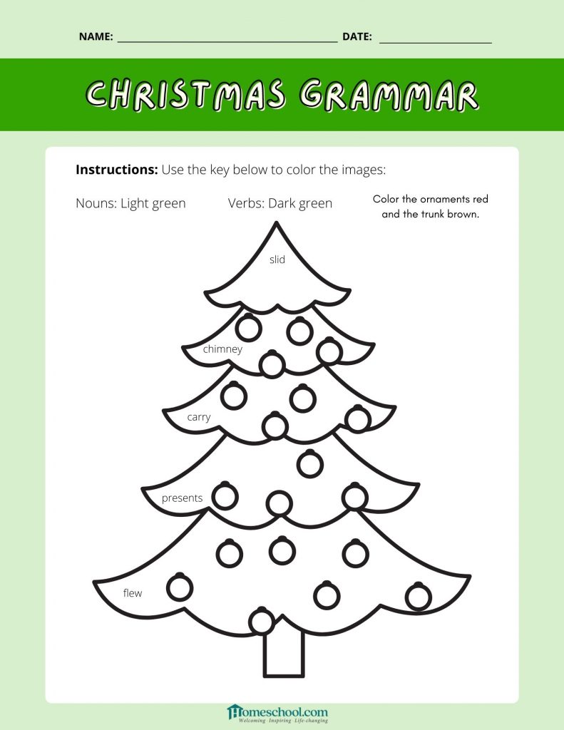 Free December Homeschool Printables | Homeschool .com